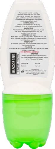 Efficascent Boost Pain Relief Massage Roll On 50 Ml At Rs 120piece In