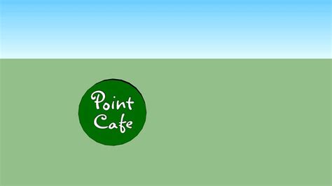 Logo Point Cafe 3d Model