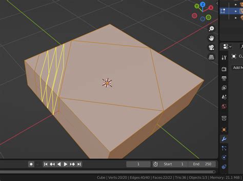 Modeling How To Make Non Perpendicular Loop Cuts Blender Stack Exchange