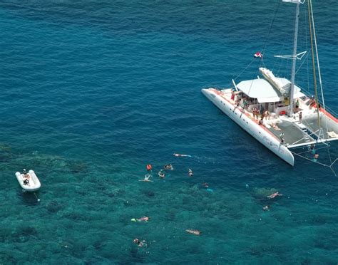 All Inclusive 2 Reef Snorkel By Sailing Catamaran Amber Cove