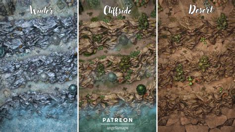 Cliffside Angela Maps Free Static And Animated Battle Maps For Dandd And Other Rpgs