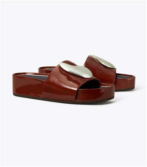 Patos Platform Slide Womens Designer Sandals Tory Burch