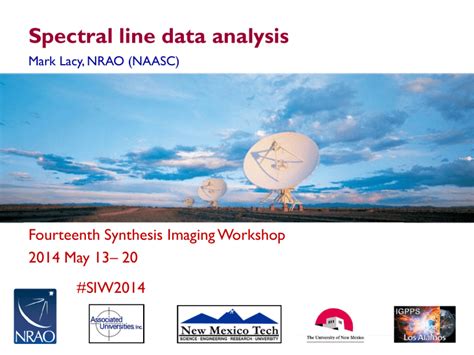 Spectral Line Data Analysis