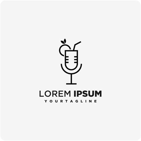 Premium Vector Cup Juice Logo Design Vector