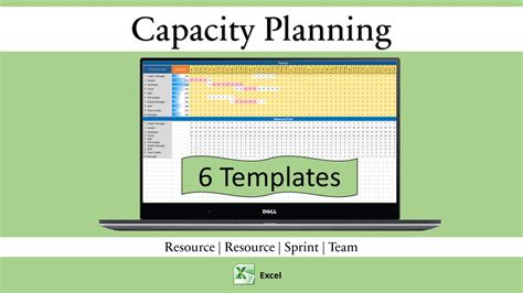 Capacity Planning Excel Templates Resource Planning Resource Matrix Etsy