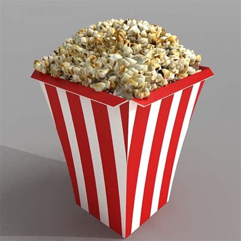 Popcorn Corns 3d Model