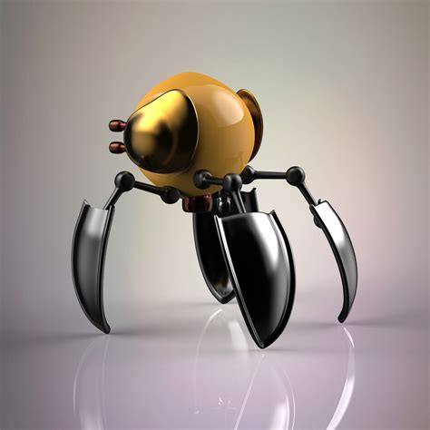 3d Model Quantum Robot Vr Ar Low Poly Cgtrader