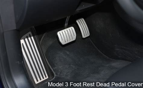 Basenor Foot Rest Dead Pedal Cover For Tesla Model 3 V20