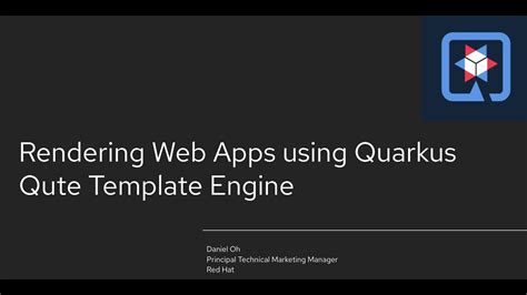 Rendering Web Apps Using Quarkus Qute Template Engine YouTube