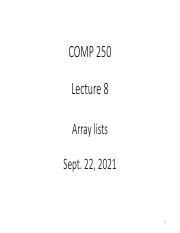 Arraylist Slides Pdf COMP Lecture Array Lists Sept Recall Lecture