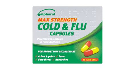 Cold And Flu Max Strength Capsules Pack Of 16