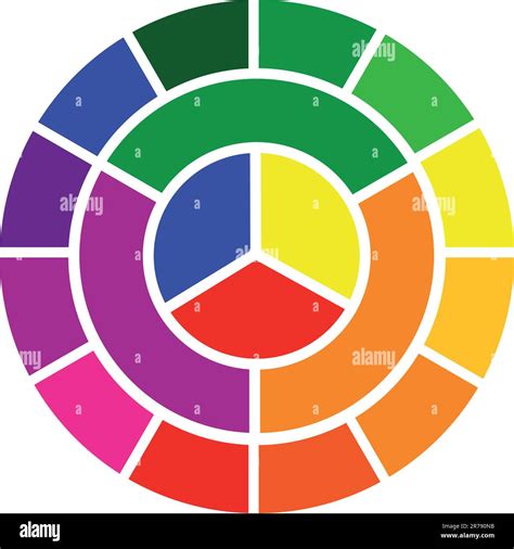 Color Circle Over White Background Vector Illustration Stock Vector Color Circle Over White Background Vector Illustration Stock Vector