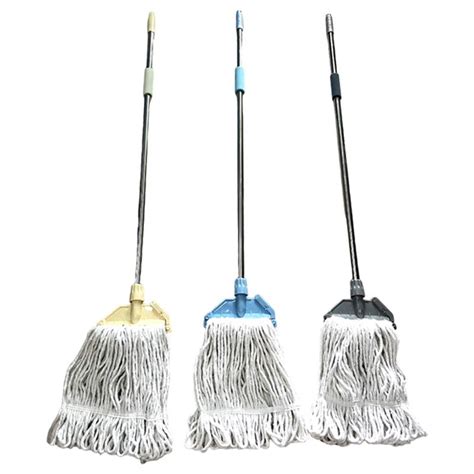 12 Pieces Stainless Steel Handle W Cotton Mop Cleaning Products At