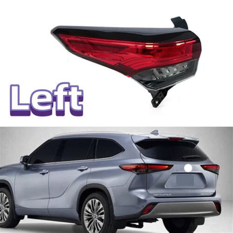 For Toyota Highlander 2020 2022 Tail Light Drive Left Side Lamp