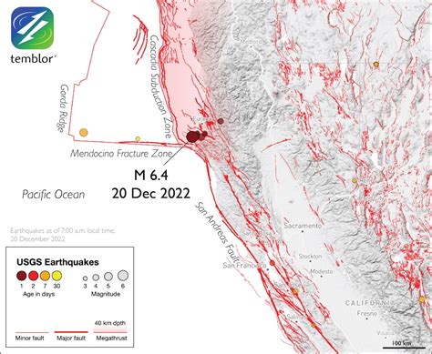 Northern California Earthquake Fault Line Map