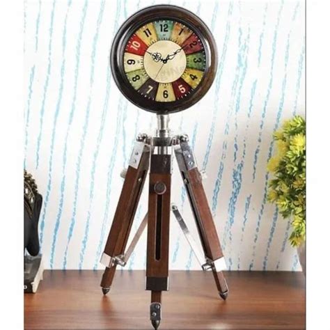 6inch Wooden Tripod Clock At Rs 999 लकड़ी घड़ी In Roorkee Id