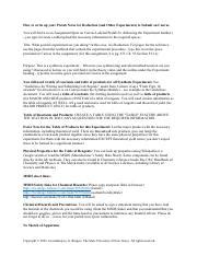 Guidelines For Writing Prelab Notes For Chemistry Experiments Course Hero