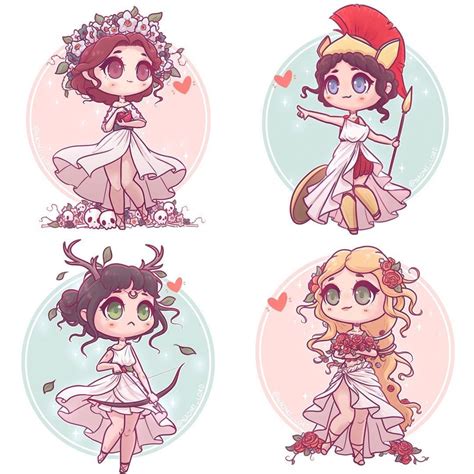 My Goddess Series So Far Persephone Athena Artemis And Aphrodite Which Is Your Favourite