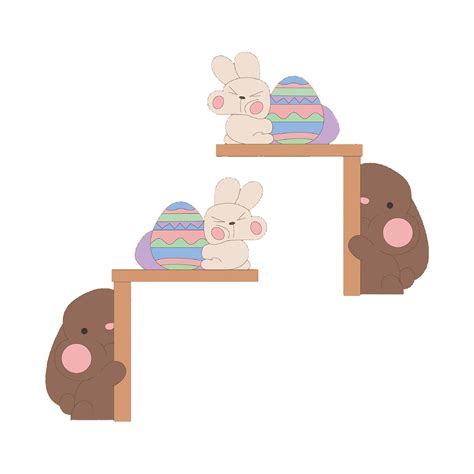 321 Easter Window Clings Bunny Egg Easter Decoration Window Stickers