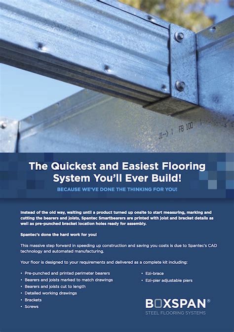Boxspan Light Structural Steel Beams Bearers Joists Rafters Spantec