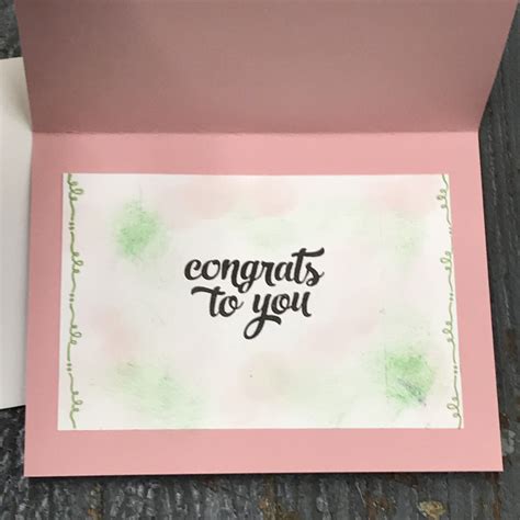 Wedding Congrats Mr Mrs Handmade Stampin Up Greeting Card With Envelop