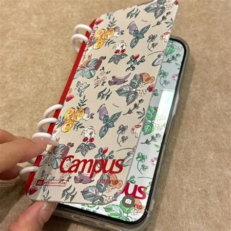 Cute Simulated Notebook Cartoon Bear Flip Phone Case For Iphone 16 15