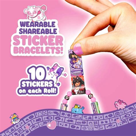 Sticki Rolls X Aphmau Sticki Pendant And Bracelet Set Assorted Kmart