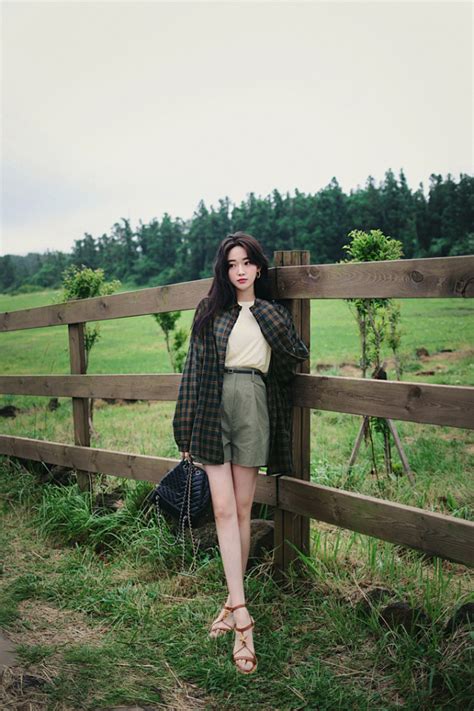 套装 米 绿 格子 2020