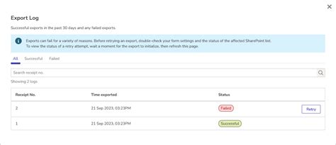 configure your form to export response data to sharepoint openforms
