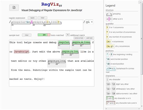 Debug JavaScript Regular Expressions Easily With RegViz