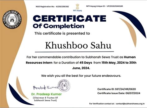 Khushboo Sahu On Linkedin Excited To Share That Im Having An