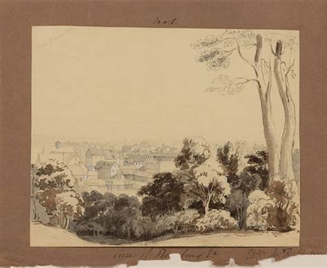 Rare William Murray Robinson Virginia 1807 1878 Drawing Of