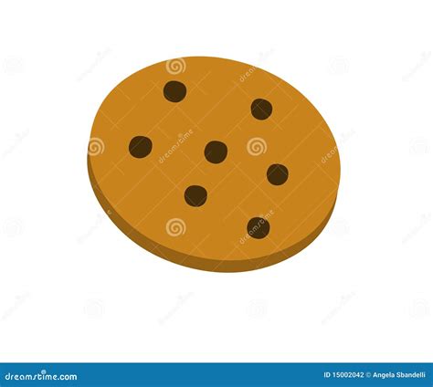 Chocolate Chips Cartoon Character With Love Cute Emoticon