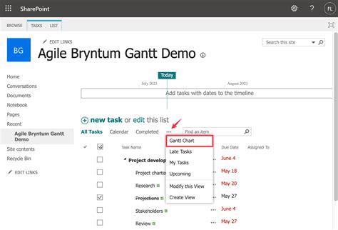 Integrating Bryntum Gantt With Microsoft Sharepoint Bryntum