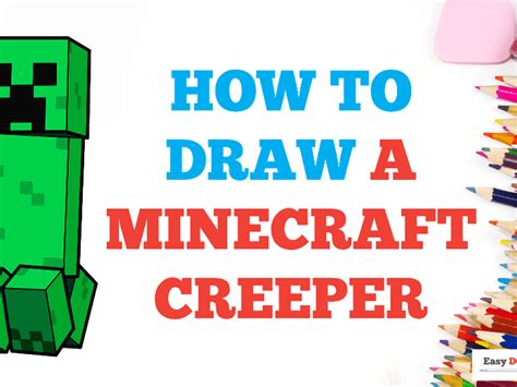 How To Draw Minecraft Creeper Step By Step