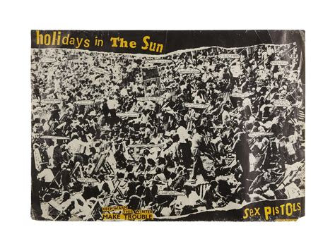 Sex Pistols 1977 Holidays In The Sun Single Promotional Poster
