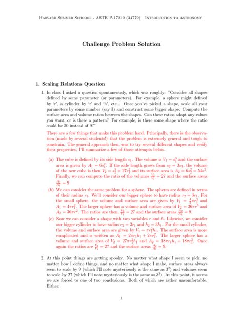 Challengeproblemsscalingsurfaces Pdf Area Sphere