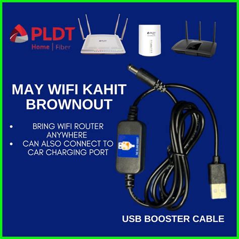 Wifi Router To Power Bank Usb Cable Booster For Pldt Fibr Dc 5v To Dc