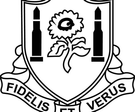 Artstation Us Army 29th Field Artillery Regiment Unit Crest Vector File Black White Vector