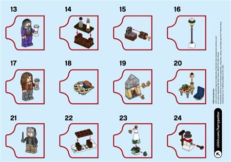Lego Instructions For Set 76418 Lego Harry Potter Advent Calendar