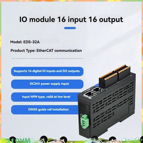 Super 32a Series Ethercat Remote Io Data Acquisition Module Ethernet การสื่อสาร Plc Controller