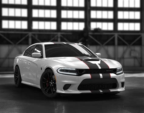 White Dodge Charger Blacked Out