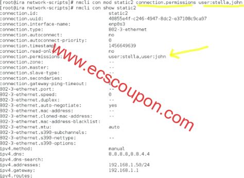 在linux系统中使用nmcli命令配置网络ip连接的常用实例详解 趣云笔记