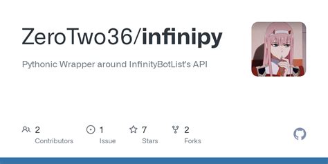Github Zerotwo Infinipy Pythonic Wrapper Around Infinitybotlist S Api