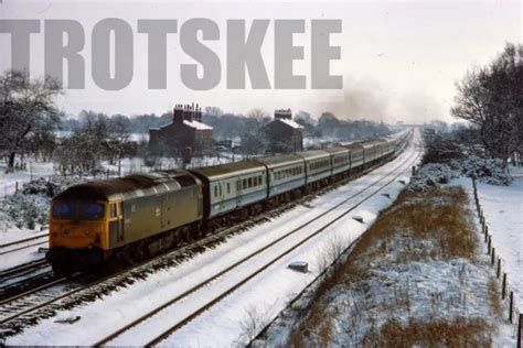 35mm Slide Br British Railways Diesel Loco Class 47 47523 Pilmoor 1978