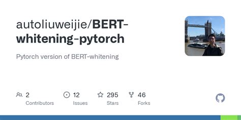 GitHub Autoliuweijie BERT Whitening Pytorch Pytorch Version Of BERT Whitening