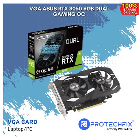 Vga Asus Geforce Rtx 3050 6gb Gddr6 Dual Gaming Oc Lazada Indonesia