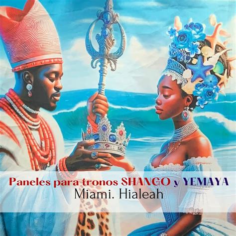 Shango Y Yemaya Nº 15 Paneles Para Trono De Shango Y Yemaya Paneles