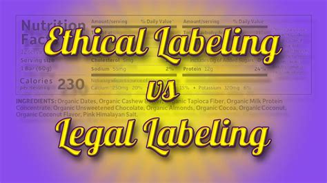 Ethical Labeling Vs Legal Labeling How Would Things Be Different If