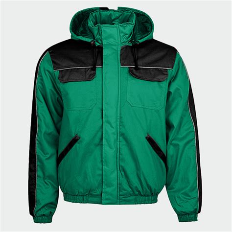 Winter Work Jacket Bwolf Zeus Green Color Size L Palltex